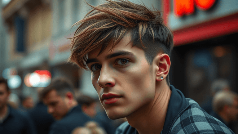 Messy Fringe Haircut: Stylish Effortless Look for Men - 2025